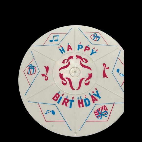 Kitchen | Vintage Happy Birthday Musical Rotating Cake Platter Music ...